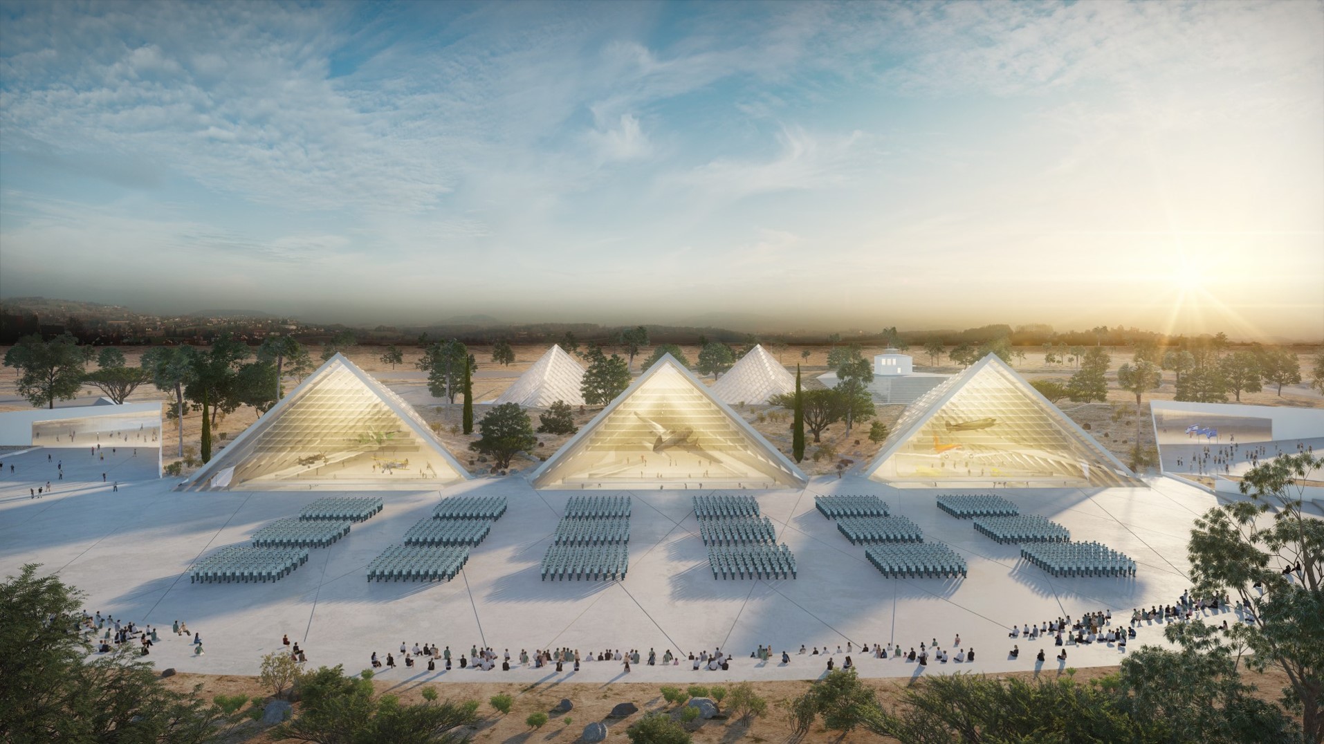 IAF Museum Competition, Hatzerim Israeli Air Force Base, Negev desert ...